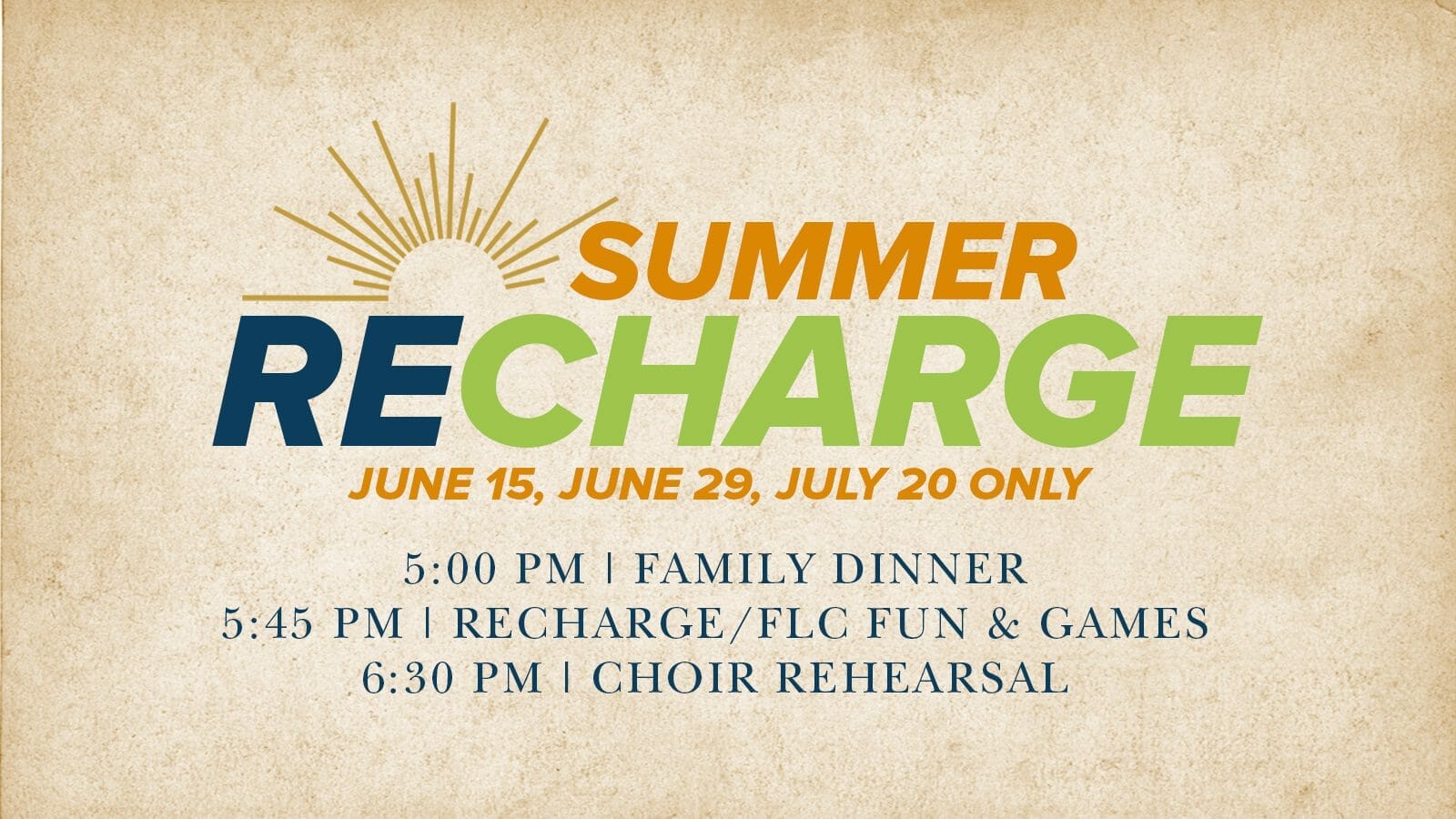 Summer ReCharge - First Baptist Church Brookhaven